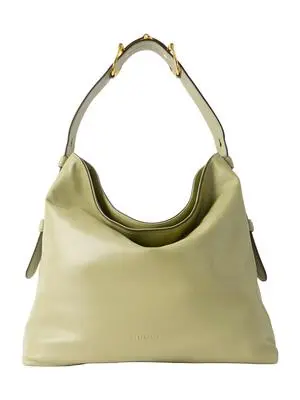 Gucci Beatrix Maxi Leather Tote With Horsebit Detail Sage Green