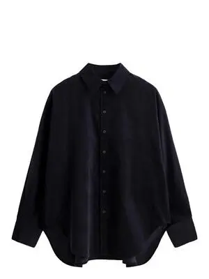 Cos Cotton Corduroy Shirt - Navy