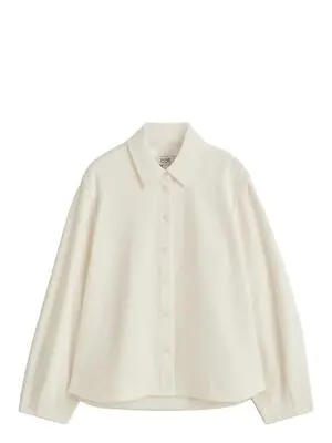Cos Cotton Corduroy Shirt White