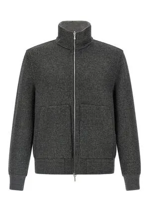 Brunello Cucinelli Cashmere Reversible Bomber Jacket - Gray