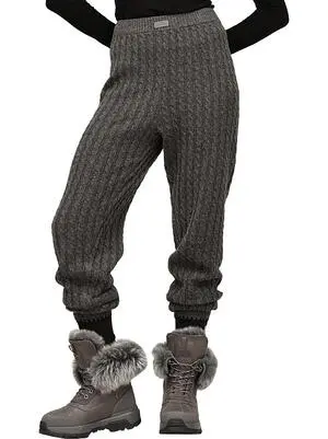UGG Lorelai Cable Knit Pants Charcoal Heather