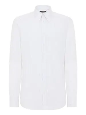 Dolce & Gabbana Striped Cotton Martini-fit Shirt - Multicolor