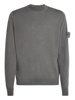Stone Island Wool Ghost Sweater Grey