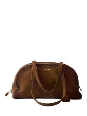 Prada Bowling Tote Bag - Brown
