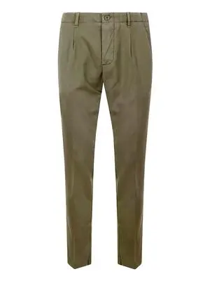MYTHS Pleated Wool Pants - Green