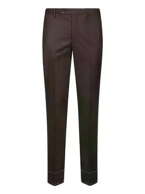 ROTA Button-fly Trousers With Pockets - Brown