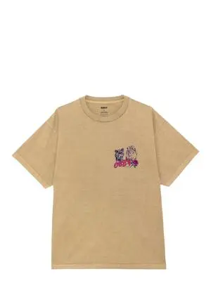Obey Logo-print T-shirt - Neutrals