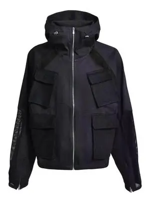 FFFPOSTALSERVICE Mesh-panelled Hooded Jacket - Black
