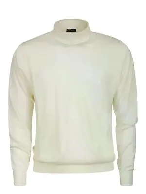 Alpha Industries Turtleneck Wool Sweater - White