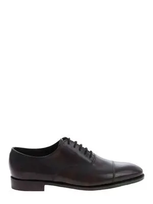 John Lobb Leather Oxford Shoes - Brown
