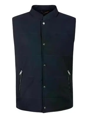 ON THE BUND Sleeveless Gilet - Blue