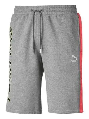 PUMA Drawstring Track Shorts - Grey