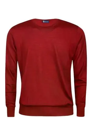 Alpha Industries Round Neck Wool Sweater - Red