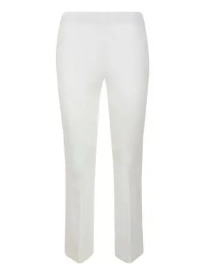 Liviana Conti Straight-leg Cropped Trousers - White