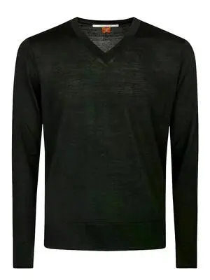 Alpha Industries V-neck Wool Sweater - Black