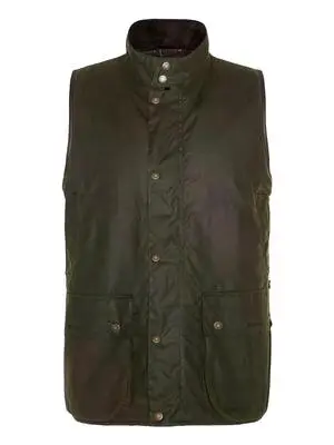BARACUTA Button-up Gilet - Green