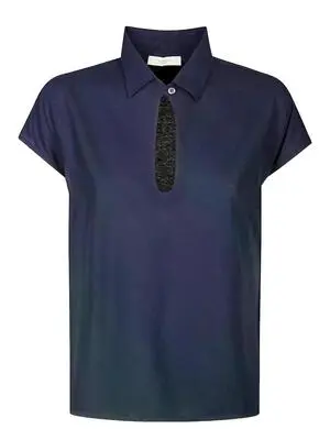 ZANONE Keyhole-neckline Polo Shirt - Blue
