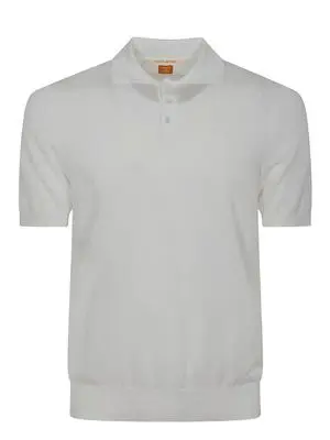 Alpha Industries Short-sleeve Buttoned Polo Shirt - White