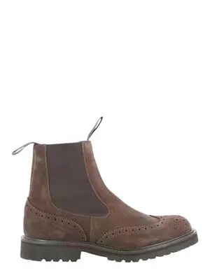 TRICKER'S Henry Brogue Chelsea Boots - Brown
