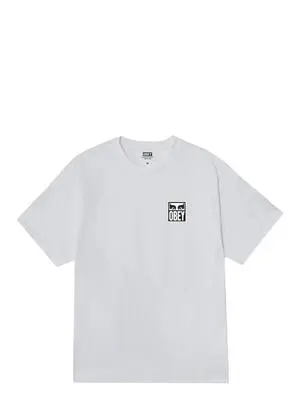 Obey Logo-print Short-sleeve T-shirt - White