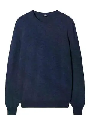Fedeli Crew-neck Cashmere Sweater - Blue