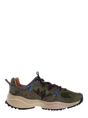 FLOWER MOUNTAIN Yamabushi Leather Sneakers - Green