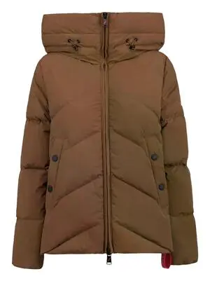 AFTER/LABEL Quilted Puffer Jacket - Brown