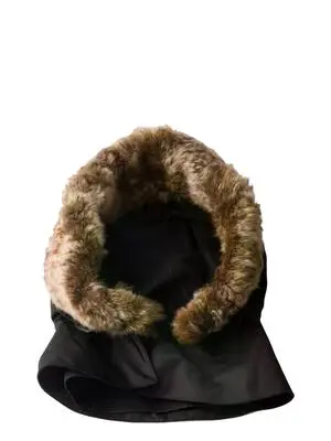 Prada Shearling Trimmed Hood - Black