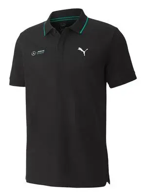 PUMA X Mercedes Amg Logo-print Polo Shirt - Black