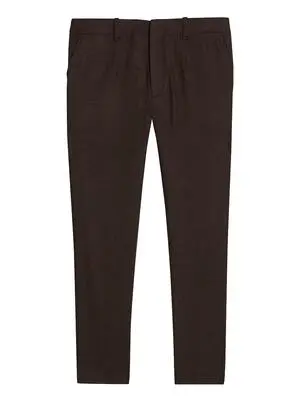 Rag & Bone Lennox Flannel Pants - Dark Brown