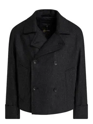 Rag & Bone Eddy Double-breasted Wool-blend Jacket - Charcoal