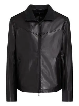 Rag & Bone Grant Suede-trimmed Leather Jacket - Black