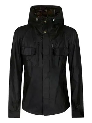 Barbour Cotton Hooded Jacket - Black