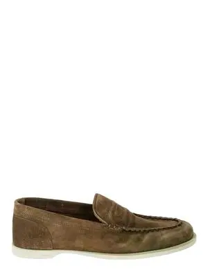 John Lobb Suede Loafers - Brown