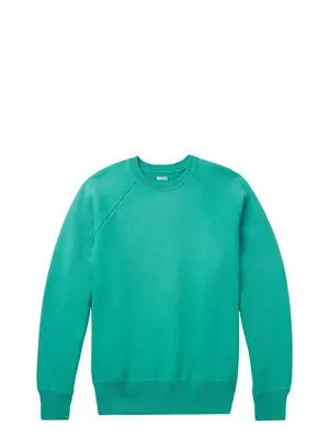 A.PRESSE Vintage Cotton-jersey Sweatshirt - Blue