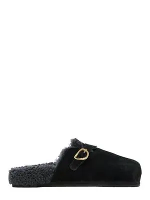 ANCIENT GREEK SANDALS Vasilitsa Slippers - Black
