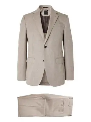 Zegna Wool-gabardine Suit - Gray