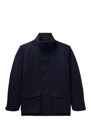 Sease Uptown Padded Cashmere Field Jacket - Blue