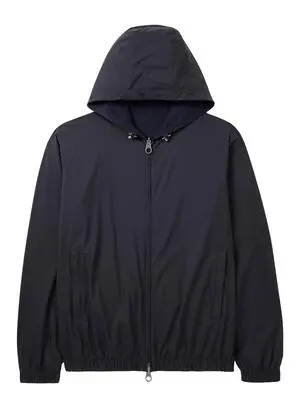 Loro Piana Reversible Storm System® Windmate® And Cashmere Hooded Bomber Jacket - Blue
