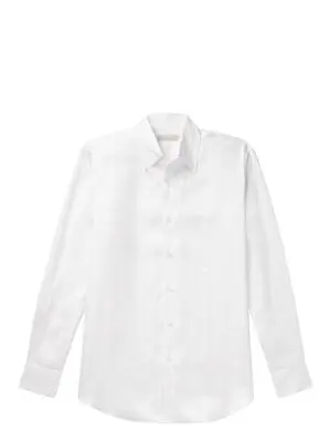 SAMAN AMEL Saman Amel - Linen Shirt - Men - White 
