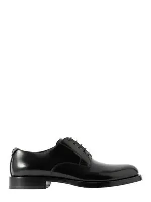 Dolce & Gabbana Glossed-leather Derby Shoes - Black