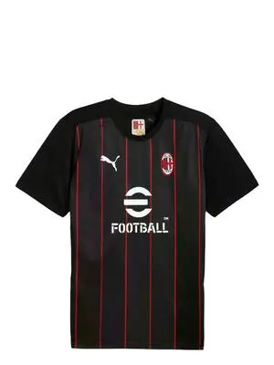 PUMA Ac Milan Pinstripe Performance T-shirt - Black