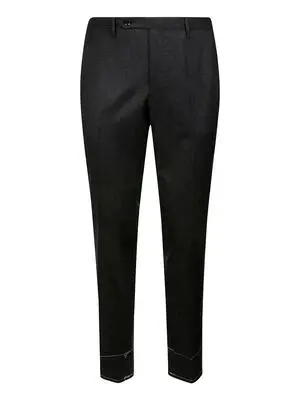 ROTA Wool Straight-leg Trousers - Grey