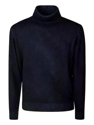 FILIPPO DE LAURENTIIS High-neck Ribbed Sweater - Blue