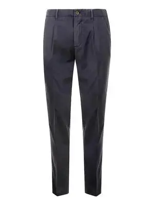 MYTHS Pleated Wool Pants - Blue