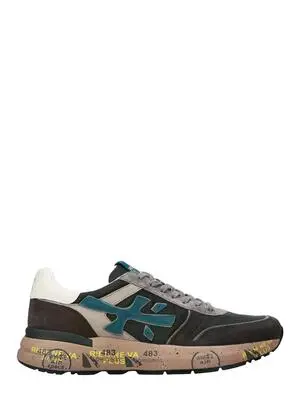 Premiata Mick Logo-detail Suede Sneakers - Grey