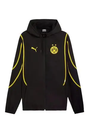 PUMA Borussia Dortmund Hooded Jacket - Black