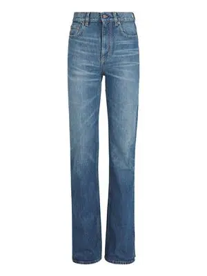 Chloé Faded Straight Jeans - Red