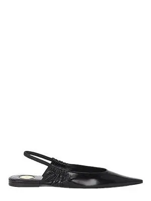 Saint Laurent Anne-marie Slingback Flat - Nero