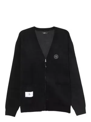 Izzue Logo-patched Cardigan - Black
